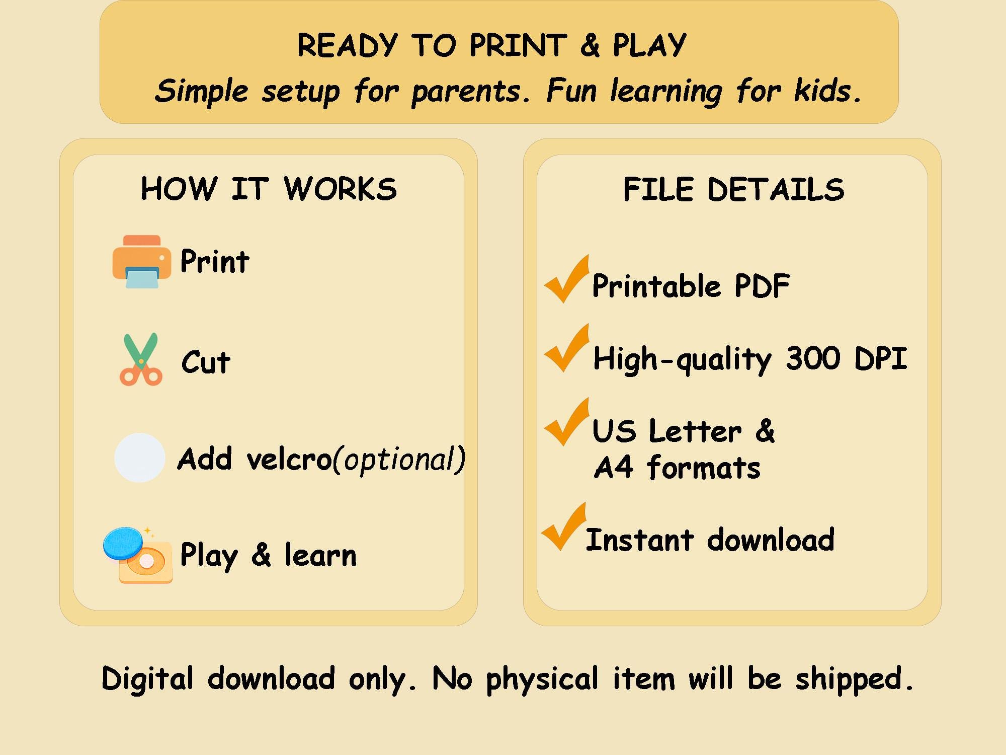 Pizza Game Printable | Build a Pizza Pretend Play | Counting & Matching ...