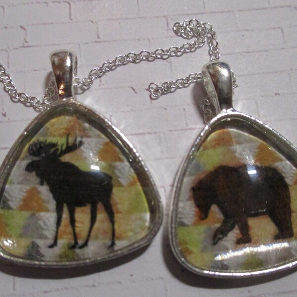 Moose Necklace - Etsy