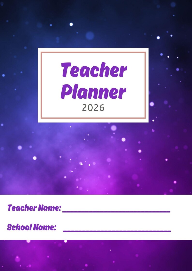Teacher Planner 2025–2026 | Editable Canva Template | Daily & Monthly ...