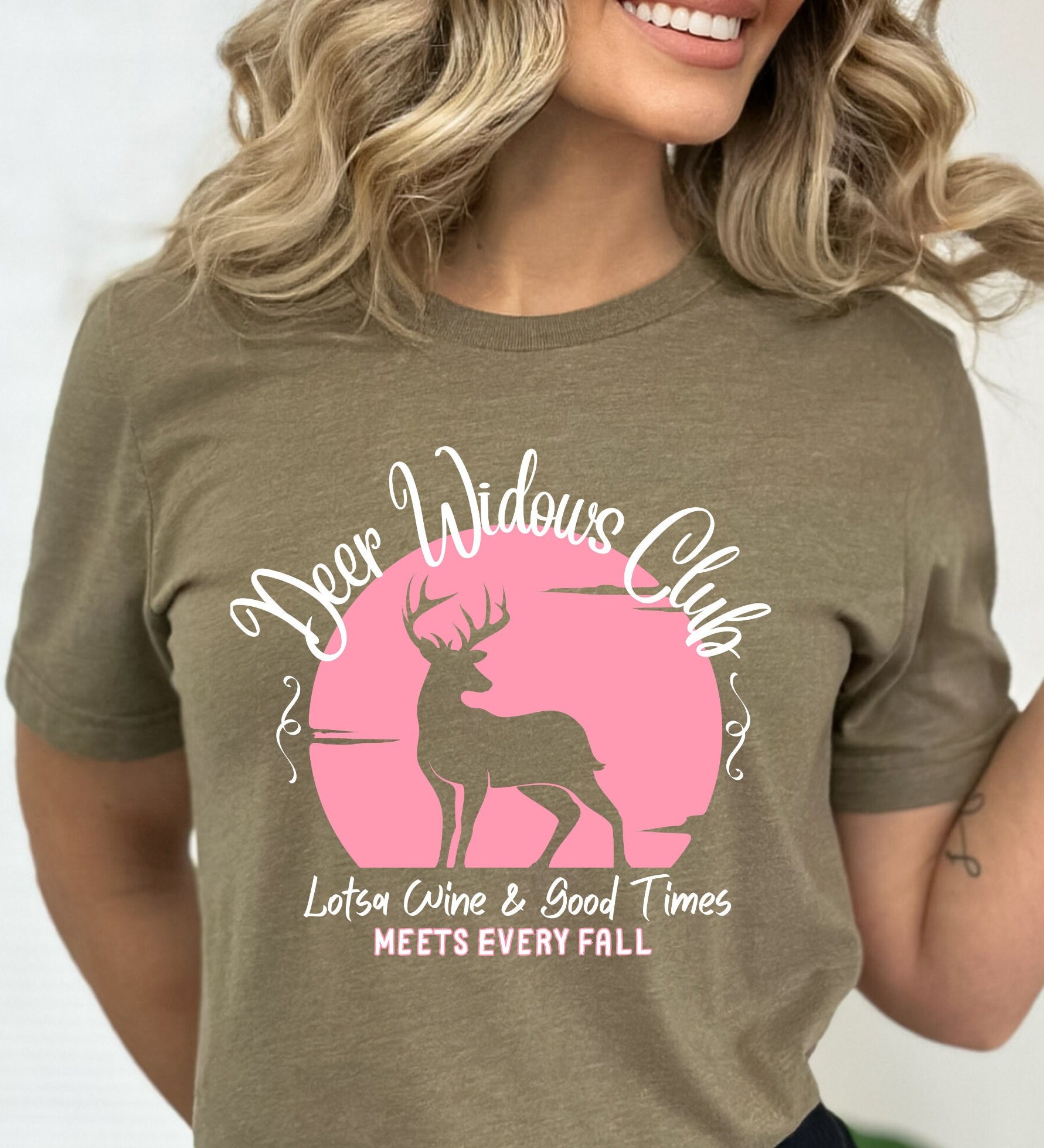 Funny Deer Hunter's Wife Shirt, Deer Widow T-shirt, Deer Hunting Humor ...
