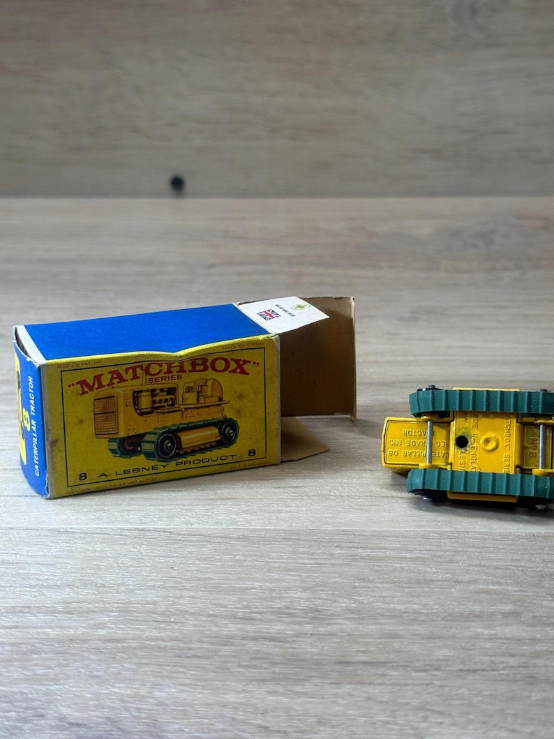 Vintage Matchbox Number Eight Caterpillar Tractor With Box - Etsy