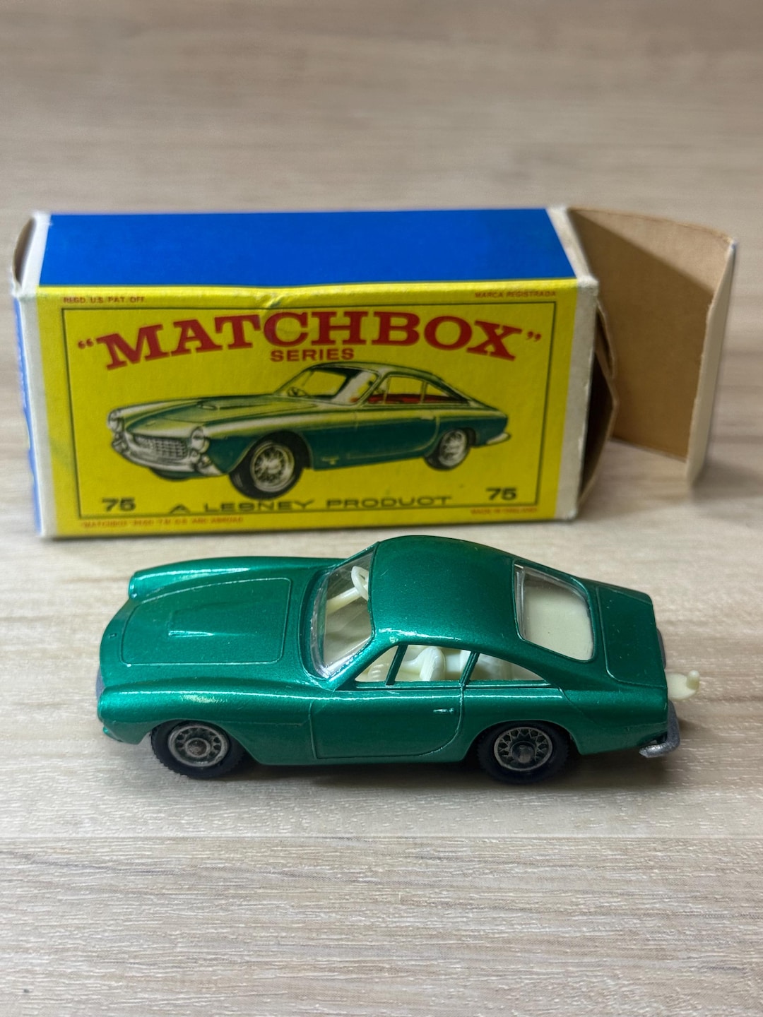 Vintage Matchbox No. 75 Ferrari Berlinetta W/ Box | Lesney England ...