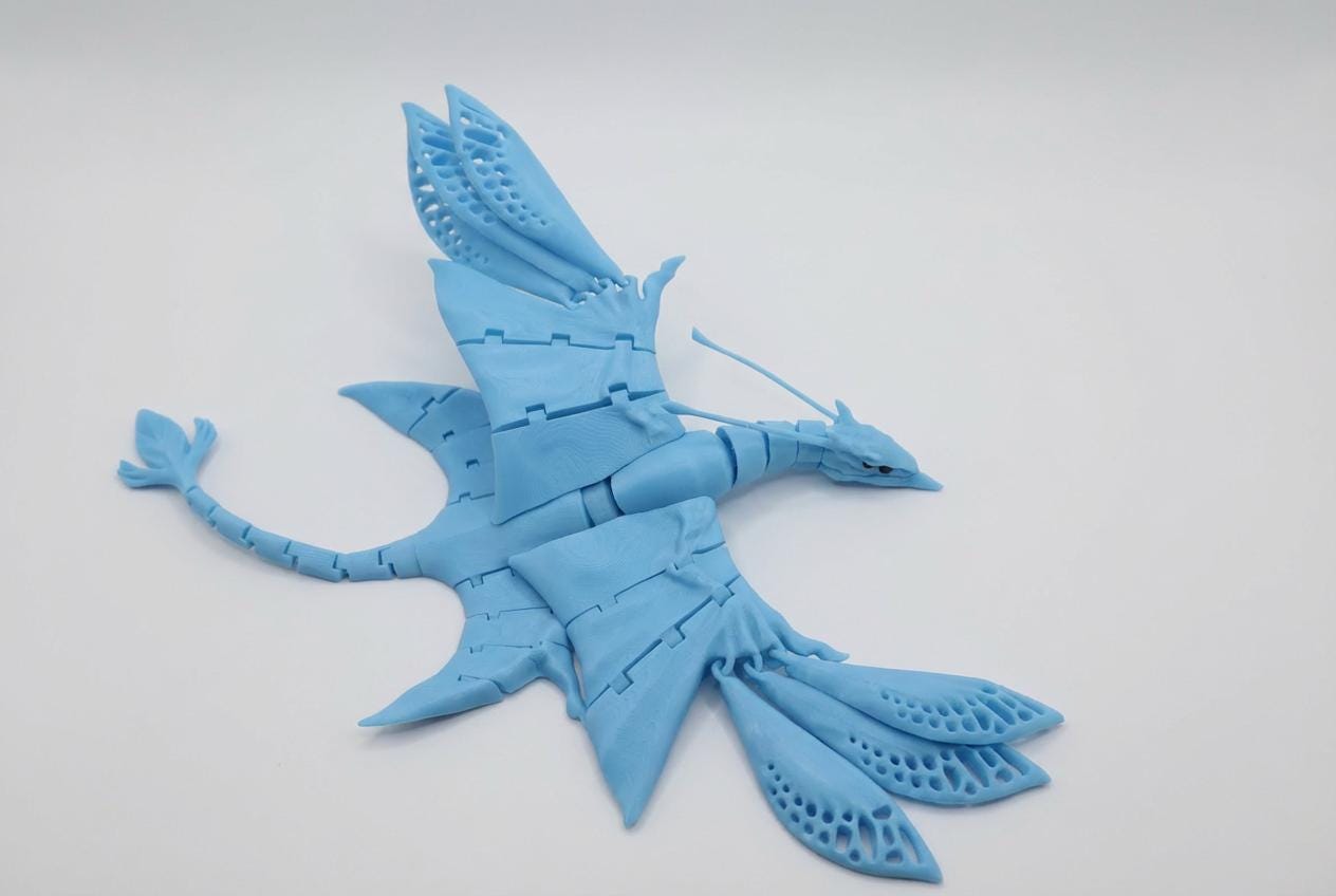 Articulated Fantasy Dragon Figure | Poseable 3D Printed Creature - Etsy