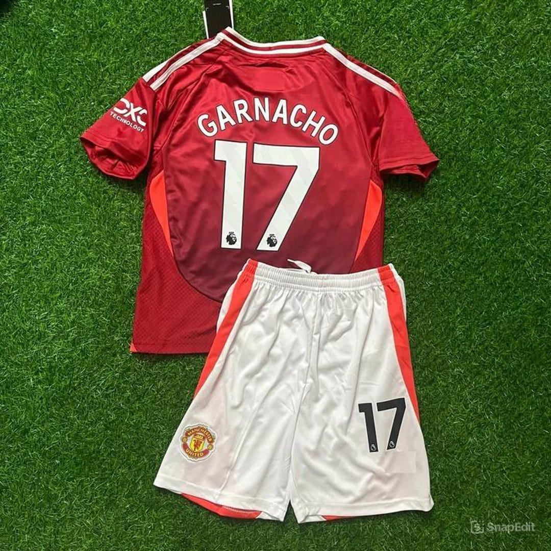 Alejandro Garnacho Manchester United Kit Jersey Trikot Maillot Soccer ...