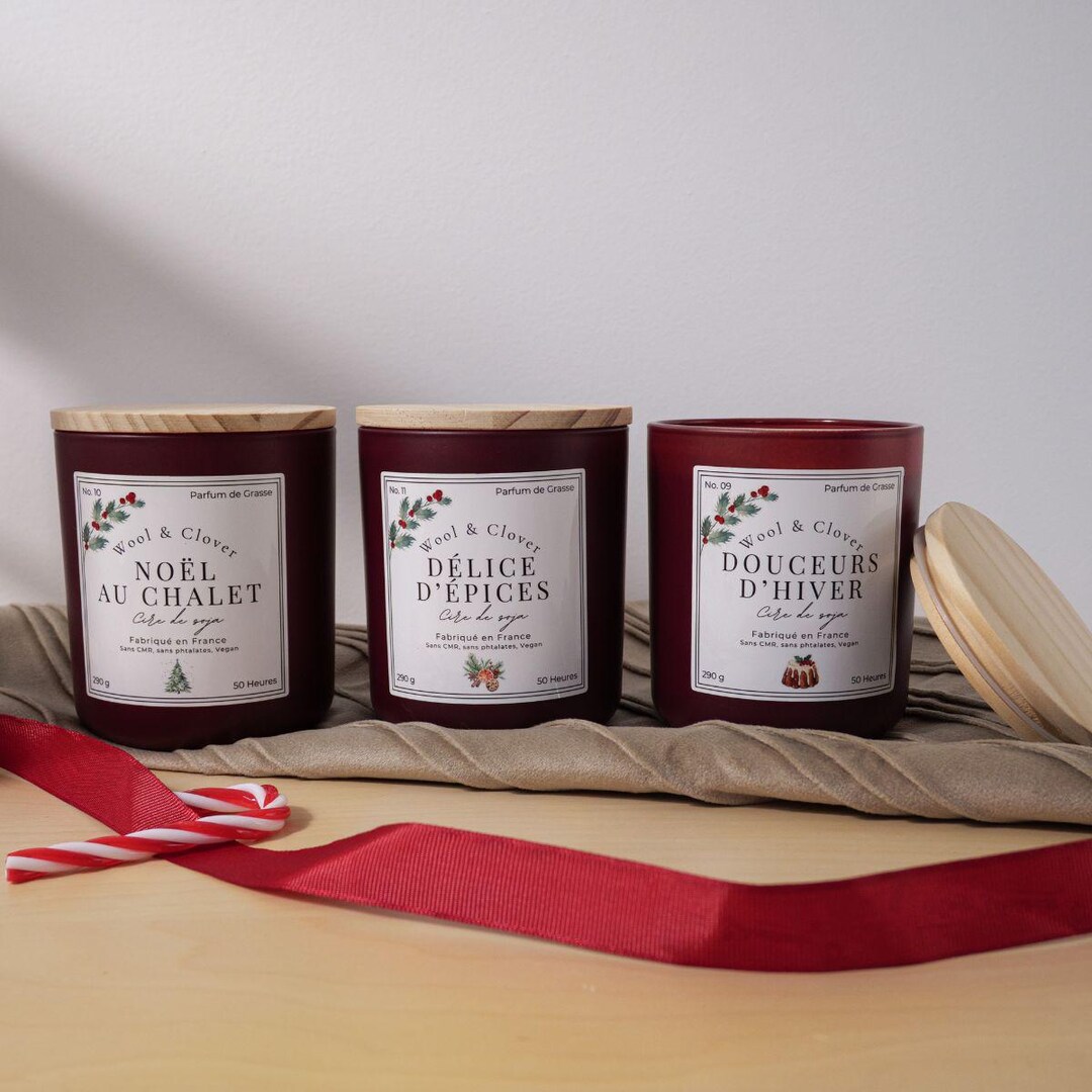 Christmas 3-candle Set "the Complete Collection" • Fir, Gingerbread ...
