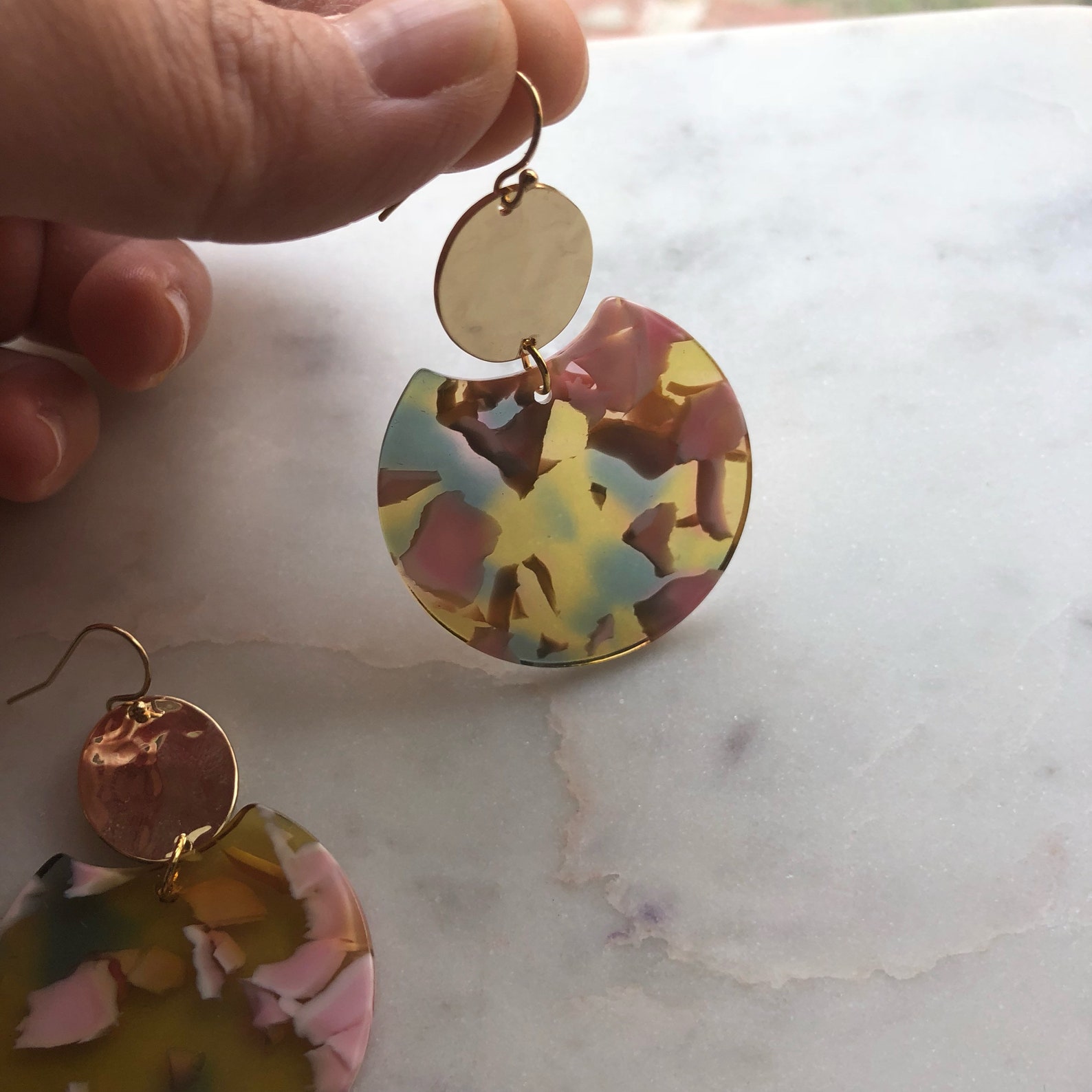 Jewelry Gift Resin Earrings Acrylic Jewelry Statement - Etsy