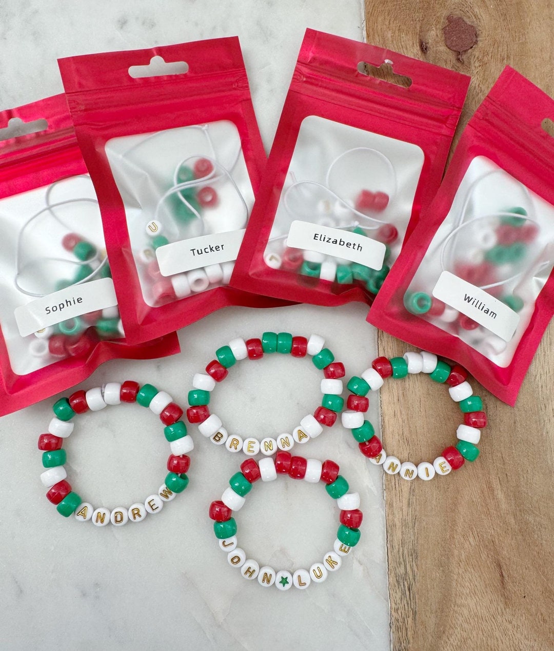 Christmas Party Favors, Bracelet Making Kit, Birthday Party Favor ...