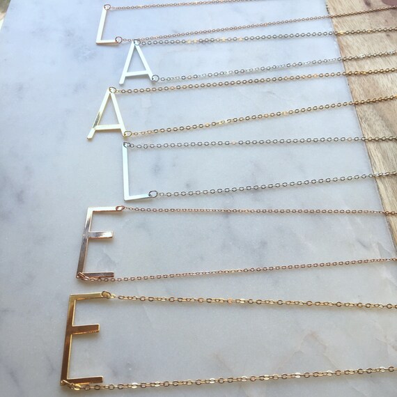 Personalized Christmas Gift Personalized Initial Necklace | Etsy