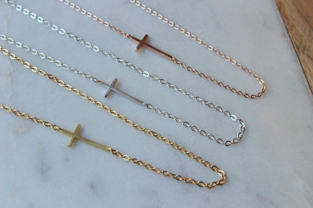 Sideways Cross Necklace, Sideways Cross, Sideway Cross Necklace ...
