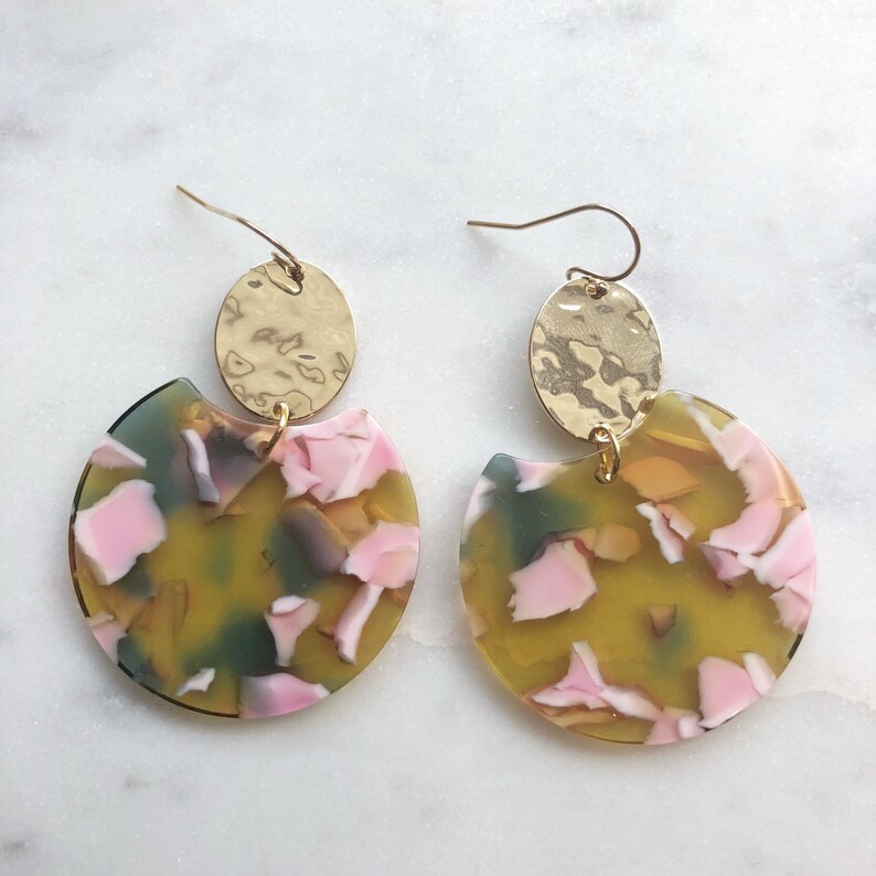 Jewelry Gift Resin Earrings Acrylic Jewelry Statement - Etsy