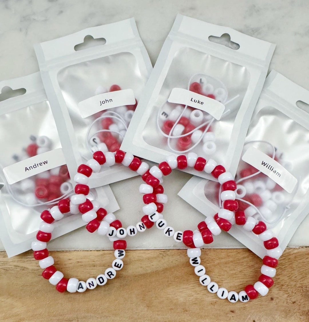 Valentines Day Party Favors, Friendship Bracelet Making, Red White ...