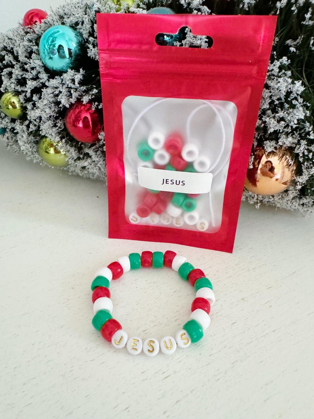 Jesus Bracelet Making, Child Party Favors, Holiday Party Favor, Jewelry ...