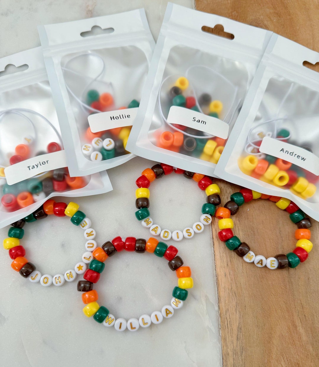 Thanksgiving Party Favors, Fall Bracelet Making Kit, Birthday Party ...