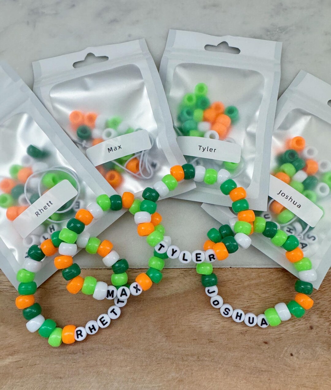 St Patricks Day Party Favors, Bracelet Making, Camo Birthday Party ...