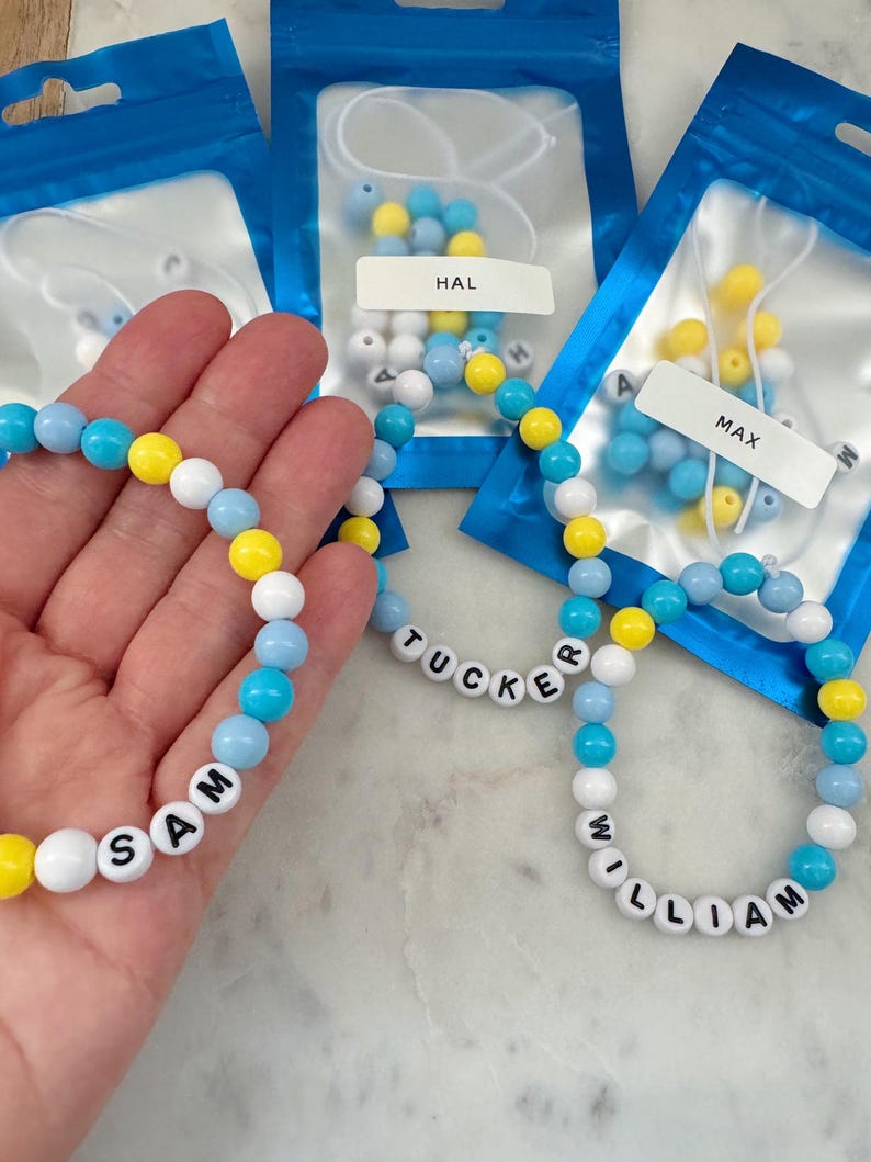 Child Party Favors, Boy Bracelet Making, Boy Birthday Party Favor ...