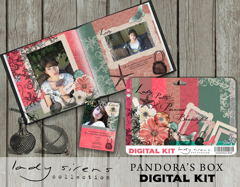 INSTANT DOWNLOAD Pandora's Box Digital Kit Paper Clip - Etsy