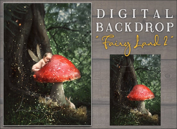 Fairy Land 2 Digital Backdrop INSTANT DOWNLOAD High | Etsy