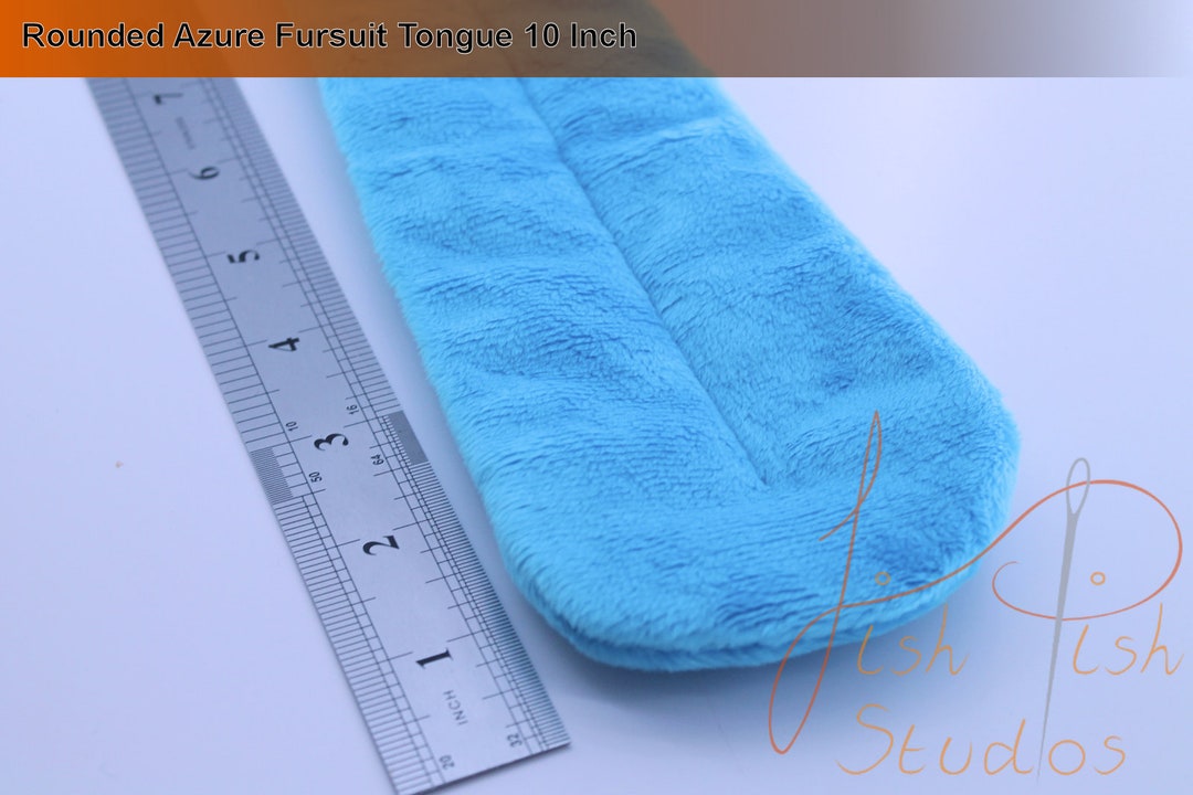 Pre-made Rounded Azure Plush Fabric Fursuit Tongue - Etsy