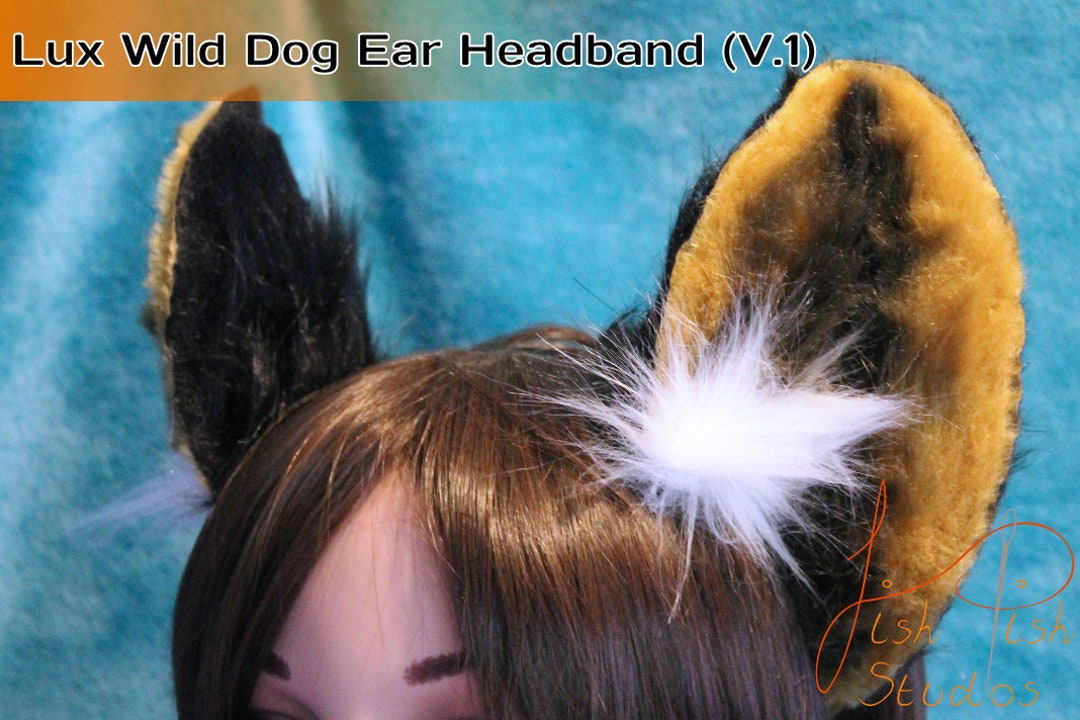 Luxury Tufted Flexi and Furry Wild Dog Ears on Headband - Great for ...