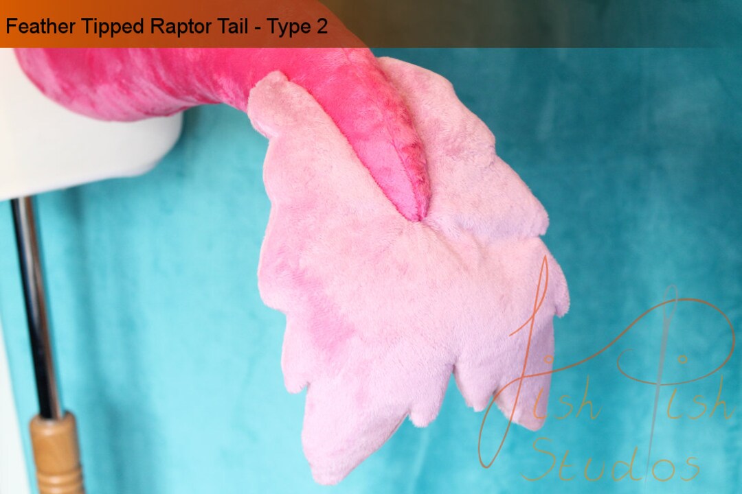 Feathered Raptor "type 2" Dinosaur Tail - Straight Stick Out Tail ...