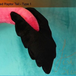 Feathered Raptor Tail: Plush Cosplay Costume - 21 Inch - Etsy