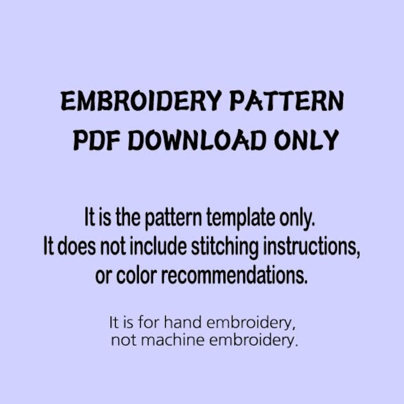 French Embroidery Pattern PDF, 4 Floral Design, DIY Hand Stitching for ...