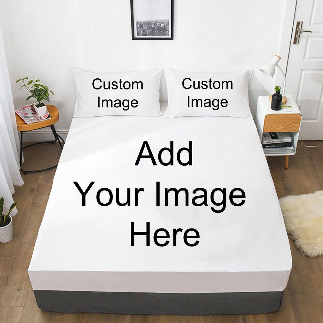 Custom Photo Fitted Sheets - Personalized Picture Bed Sheet ...