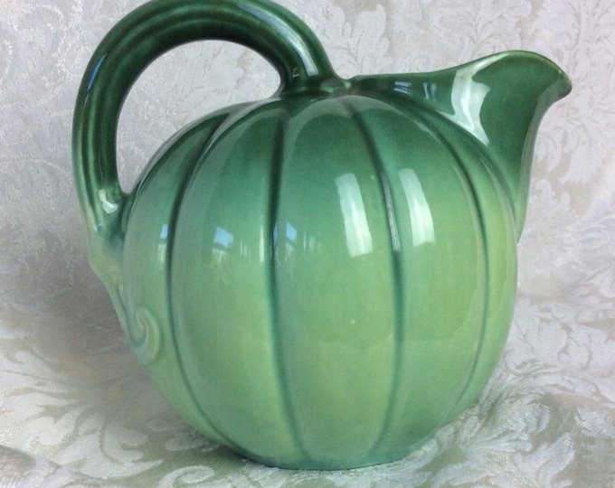 Vintage Pumpkin Pitcher Green Gourd Pitcher - Etsy