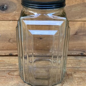 1930's Art Deco Necco Candies Glass Jar Skyscraper Form - Vintage Necco ...