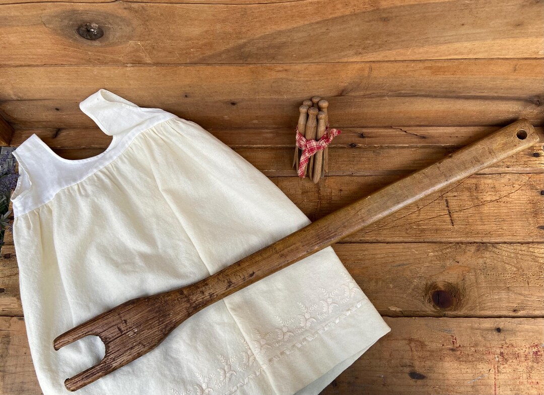 Vintage Laundry Fork - Old Wash Stick - Primitive Laundry Wash Fork ...