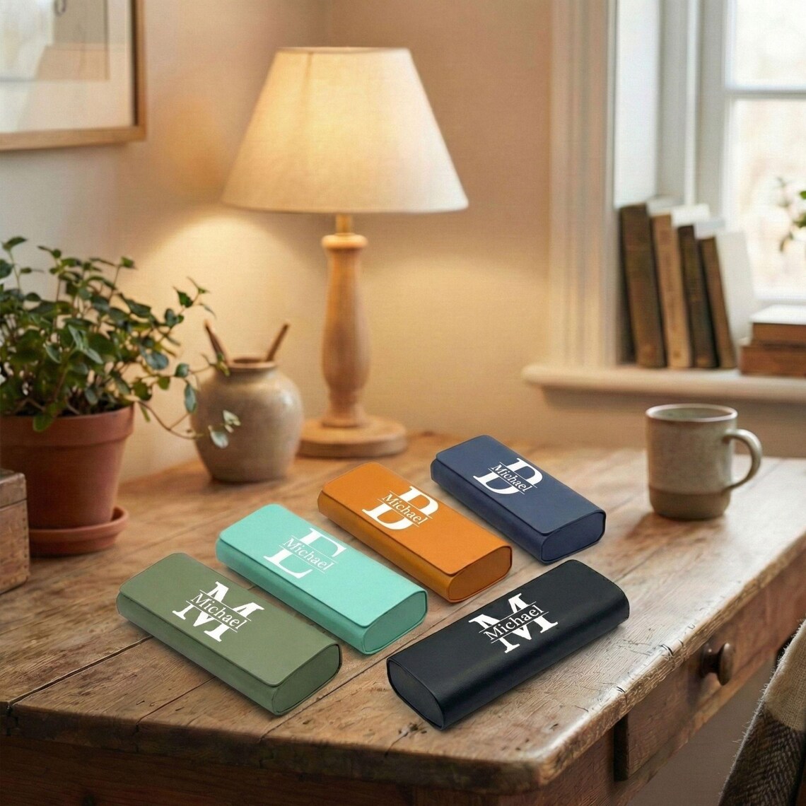 Personalized Leather Sunglasses Case, Monogram Eyewear Holder - Etsy