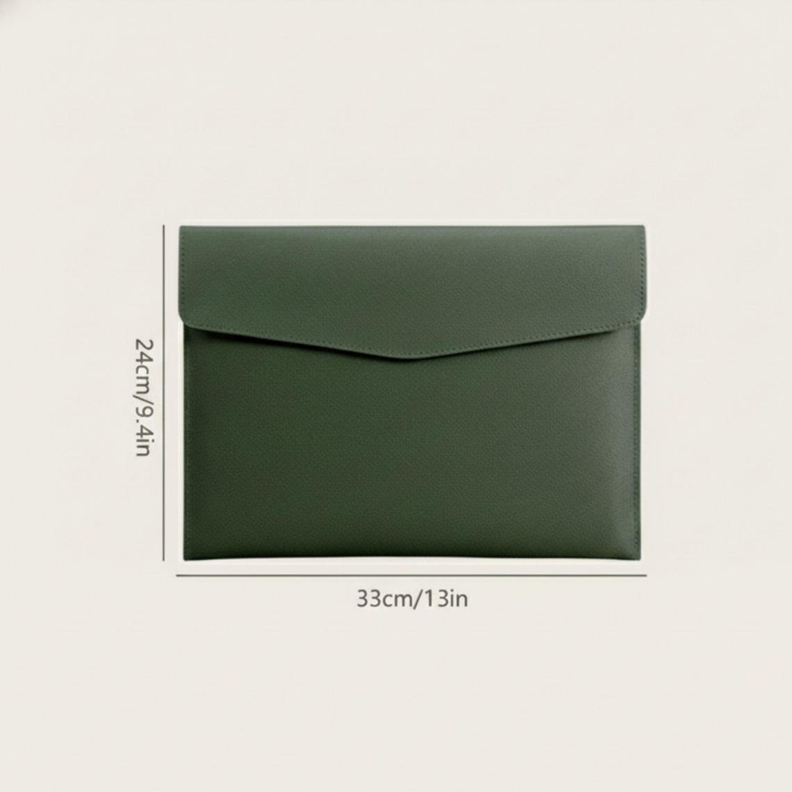 Personalized A4 Portfolio, Custom Document Holder, Green File Folder ...
