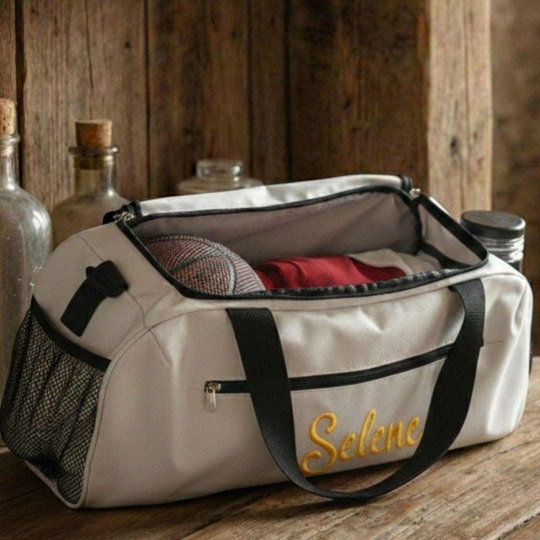 Personalized Duffle Bag, Embroidered Name, Gym Travel Weekender - Etsy