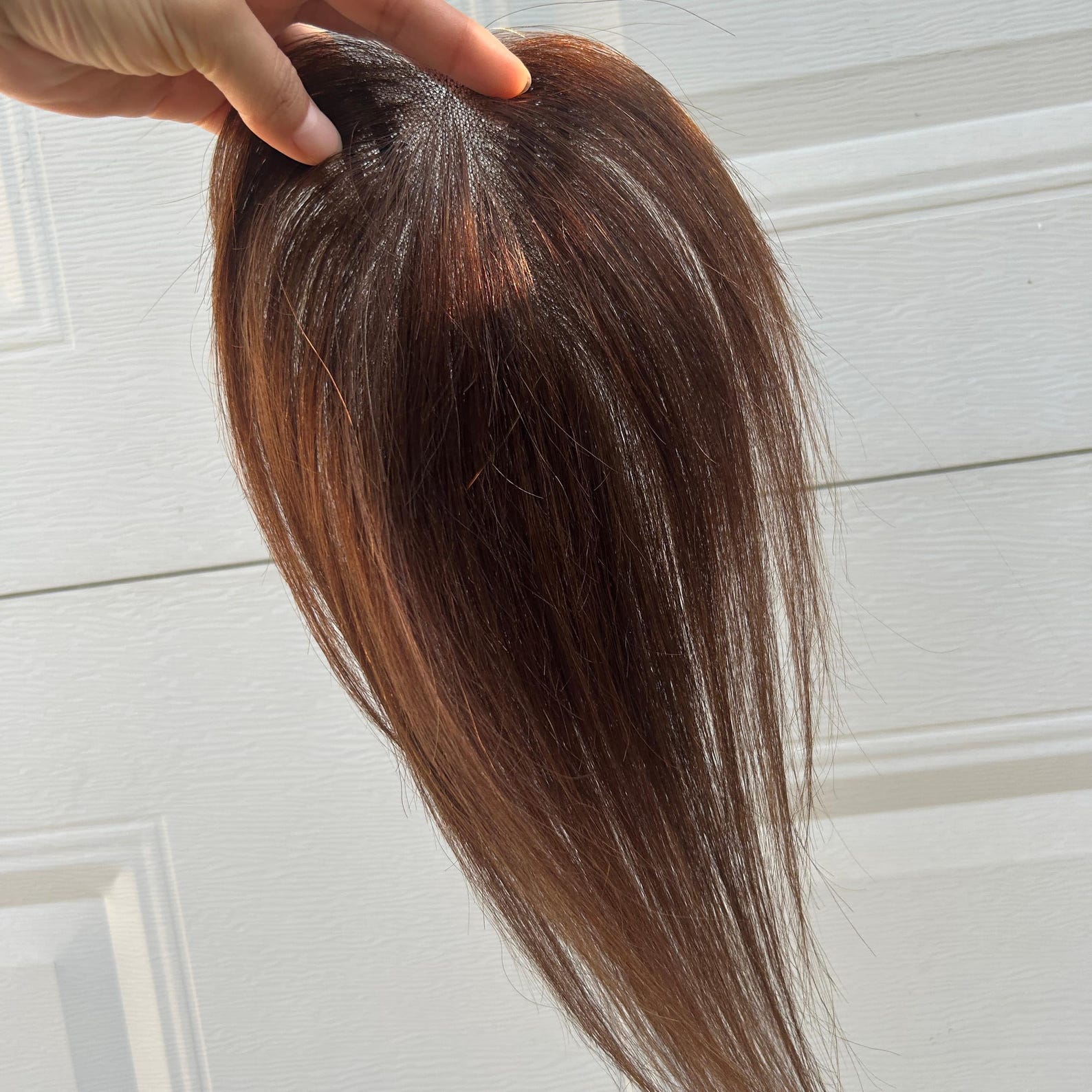 Low-density Brown Hair Topper Invisible Lace 7x11cm Human Hairpiece - Etsy