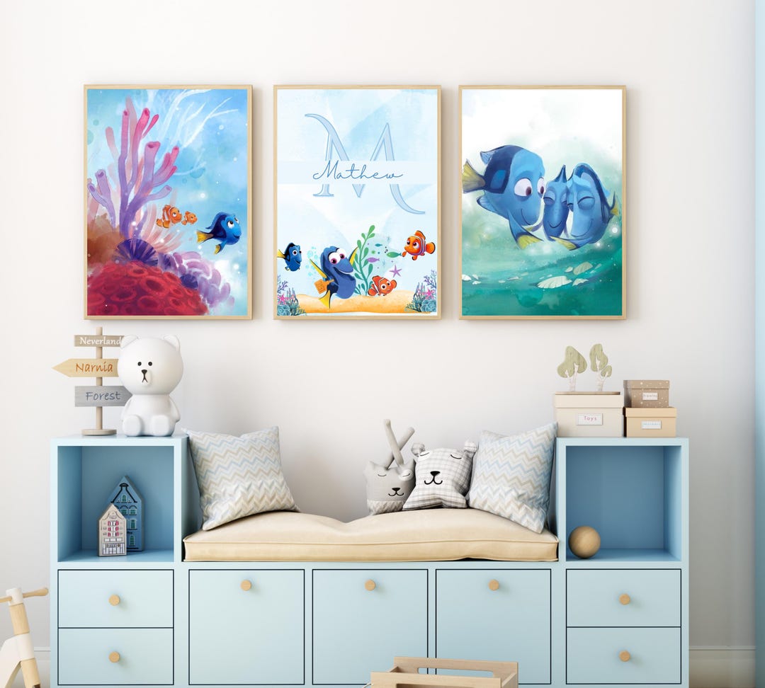 Personalized Nemo Nursery Prints, Kids Room Decor (digital Download) - Etsy