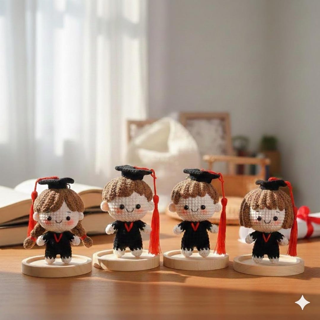 Personalized Graduation Crochet Doll, Custom Amigurumi Graduate Gift ...