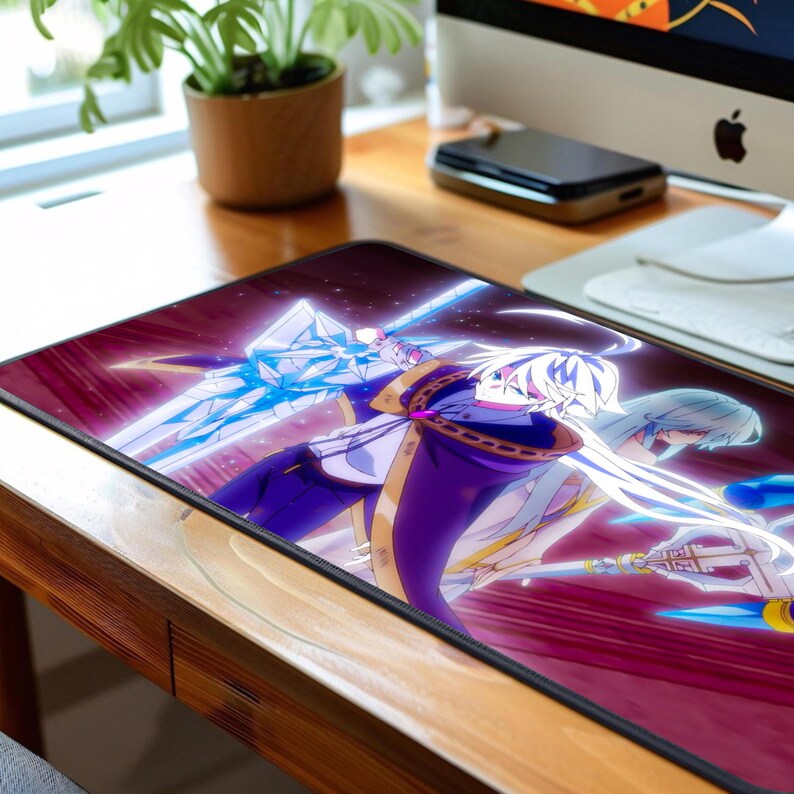 Wistoria Wand and Sword Anime Mouse Pad, Will Serfort Gaming Desk Mat ...