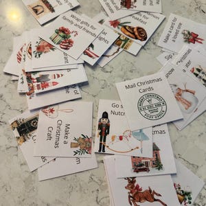 Printable Christmas Activity Advent Calendar | Canva Template - Etsy