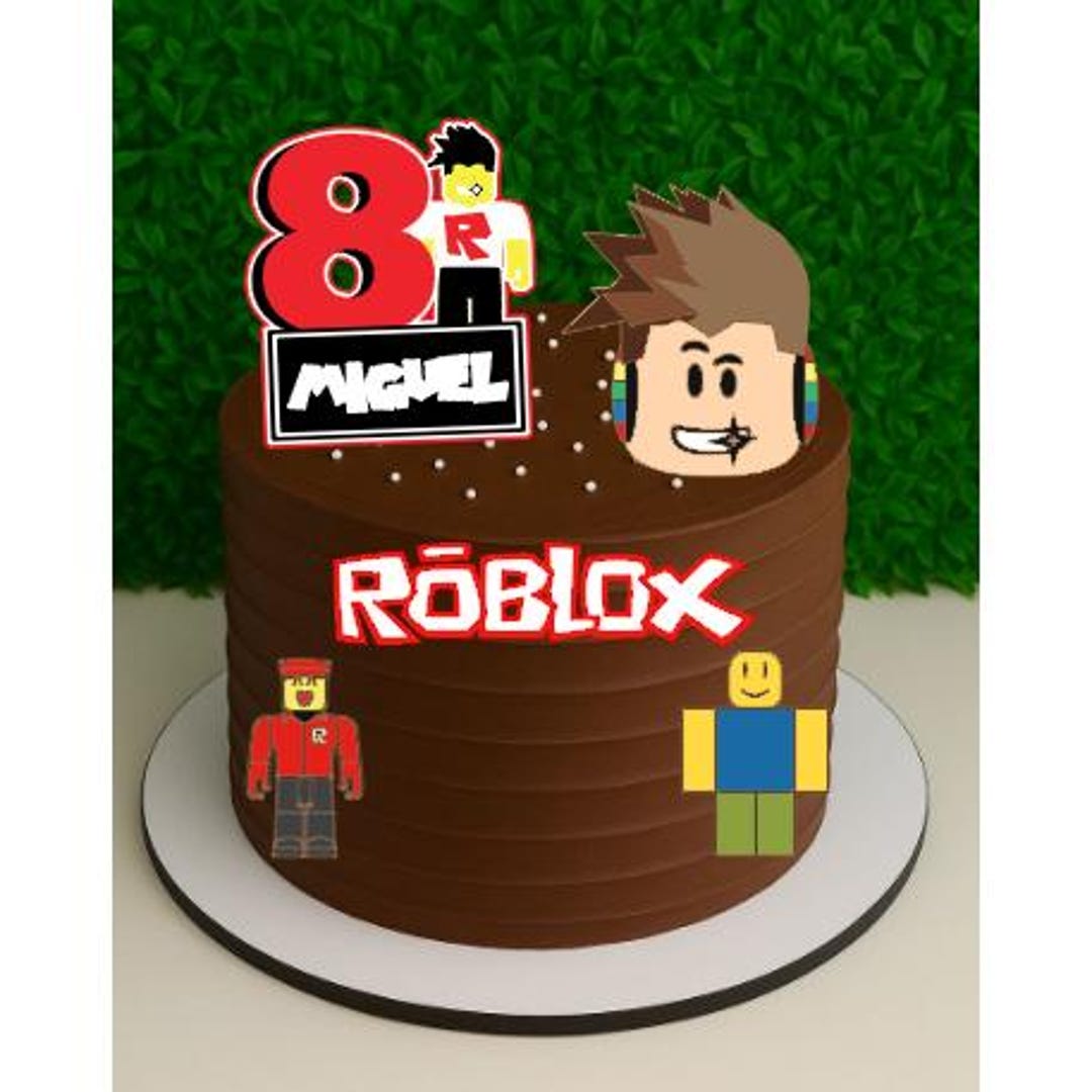 Printable ROBLOX Cake Topper - Etsy