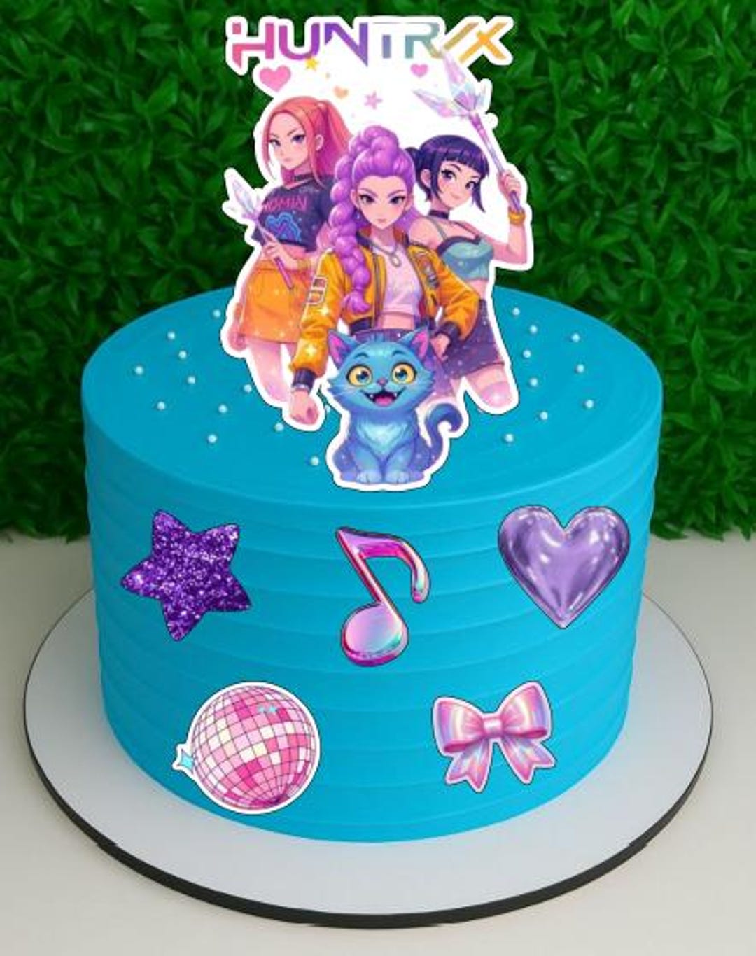 Personalized K-pop Demon Hunters Cake Topper - Huntrix Birthday Decor ...