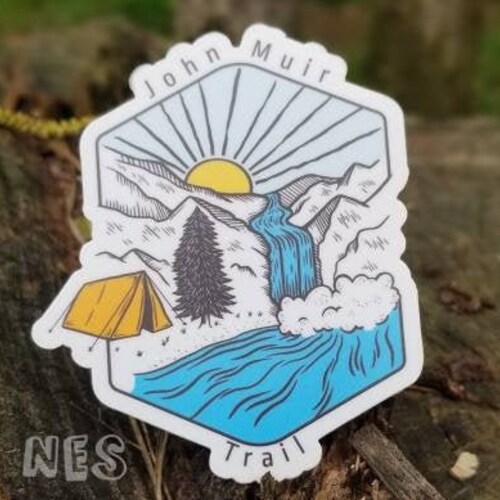 John Muir Trail Waterproof Vinyl Sticker UV Resistant Decal | Etsy