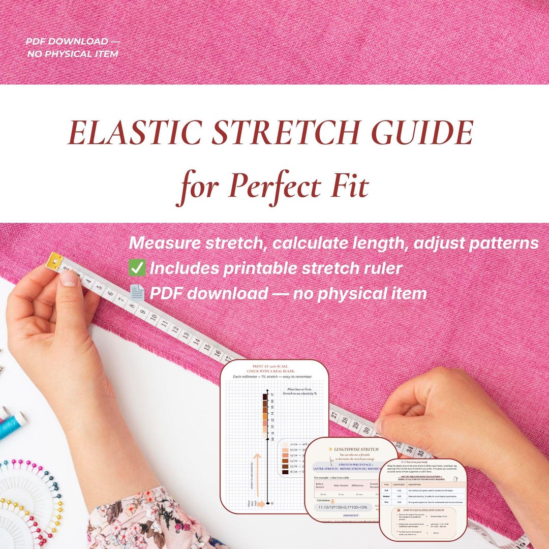 Elastic Stretch & Fit Guide for Sewing Lingerie — Includes Stretch ...