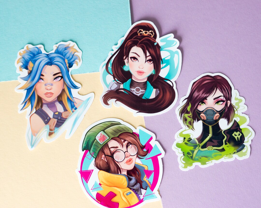 Valorant - Set Stickers Agents Vinilo Sticker · Scrapbooking - Etsy