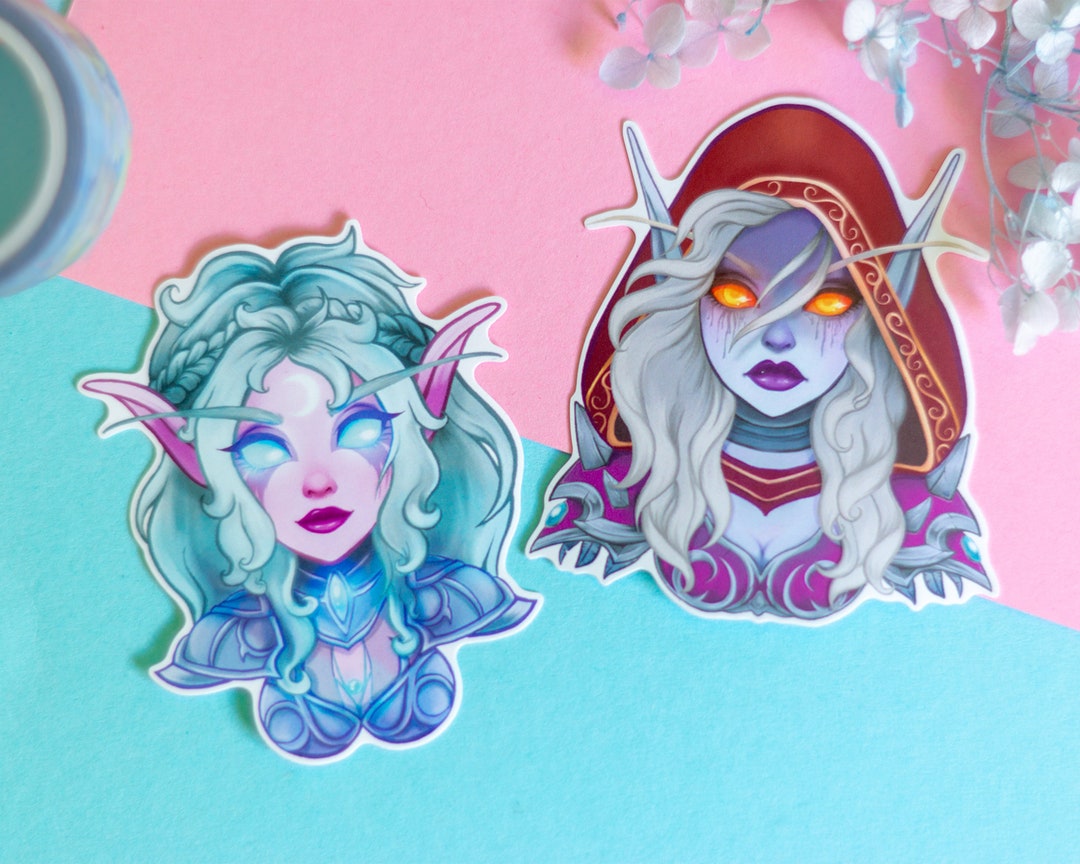Fantasy Stickers Inspired in Tyrande, Sylvanas Wow - Etsy