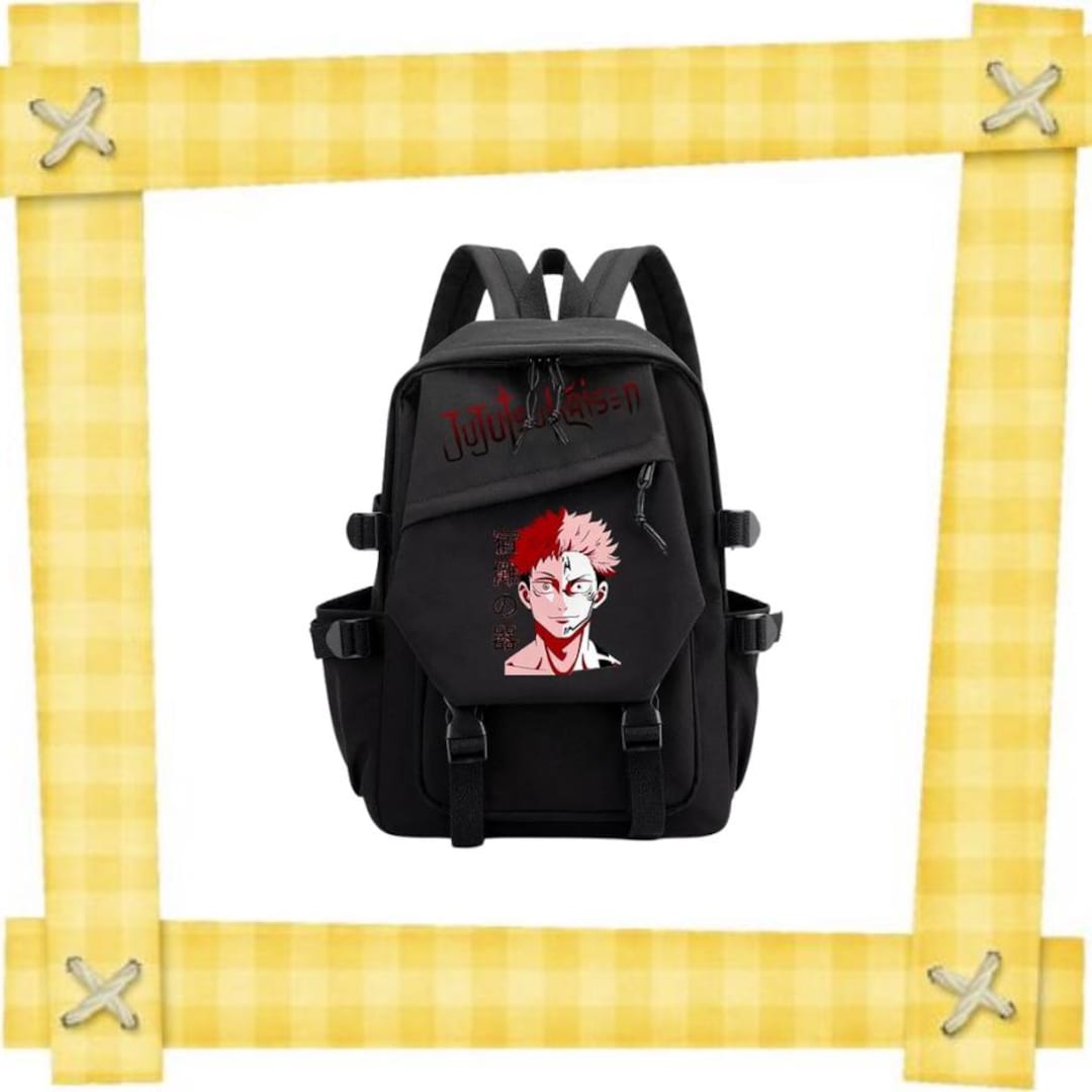 Dark Anime Backpack – Cartoon Warrior, Japanese Travel Bag - Etsy