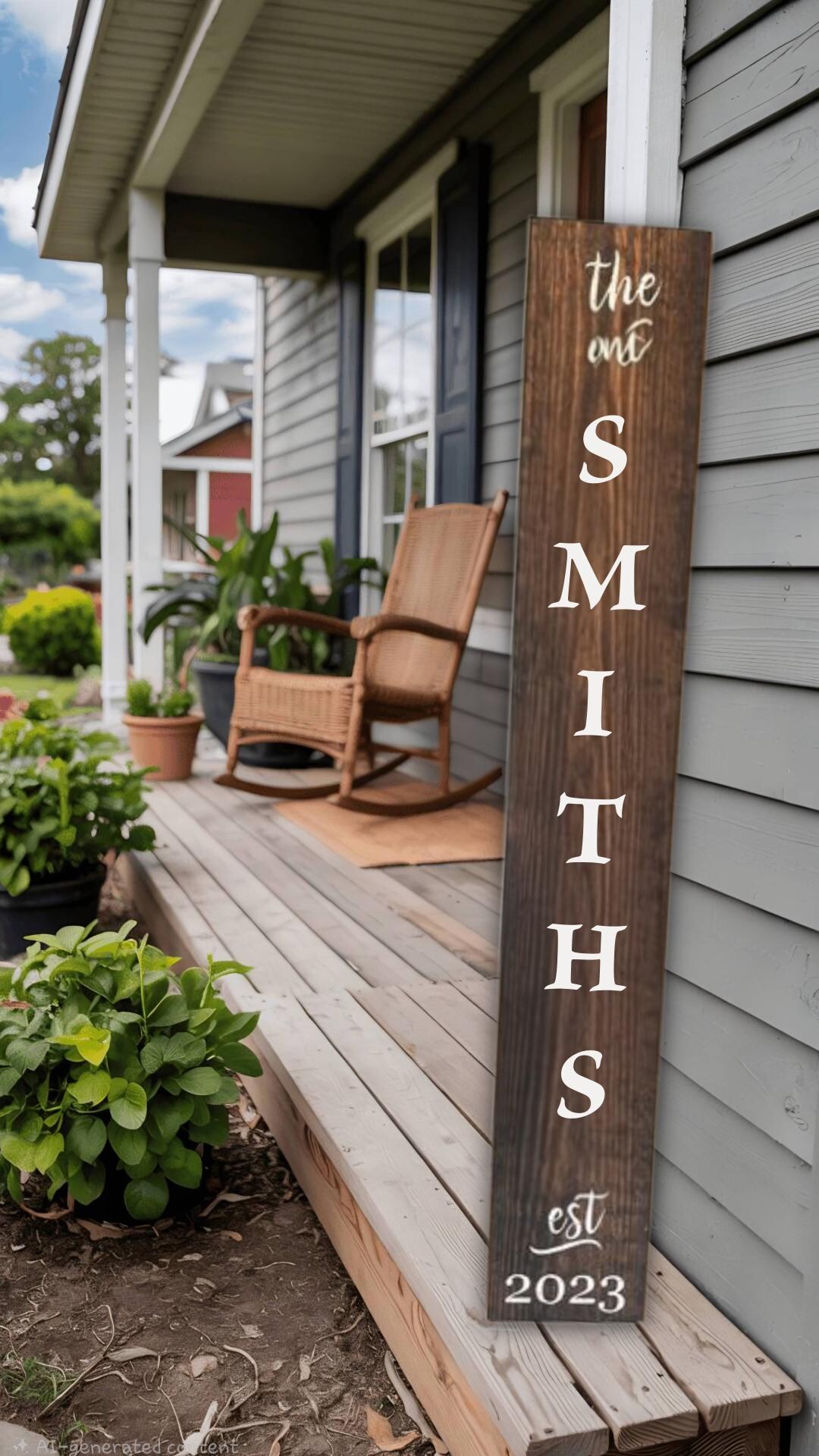 Family Name Porch Sign/leaner - Etsy
