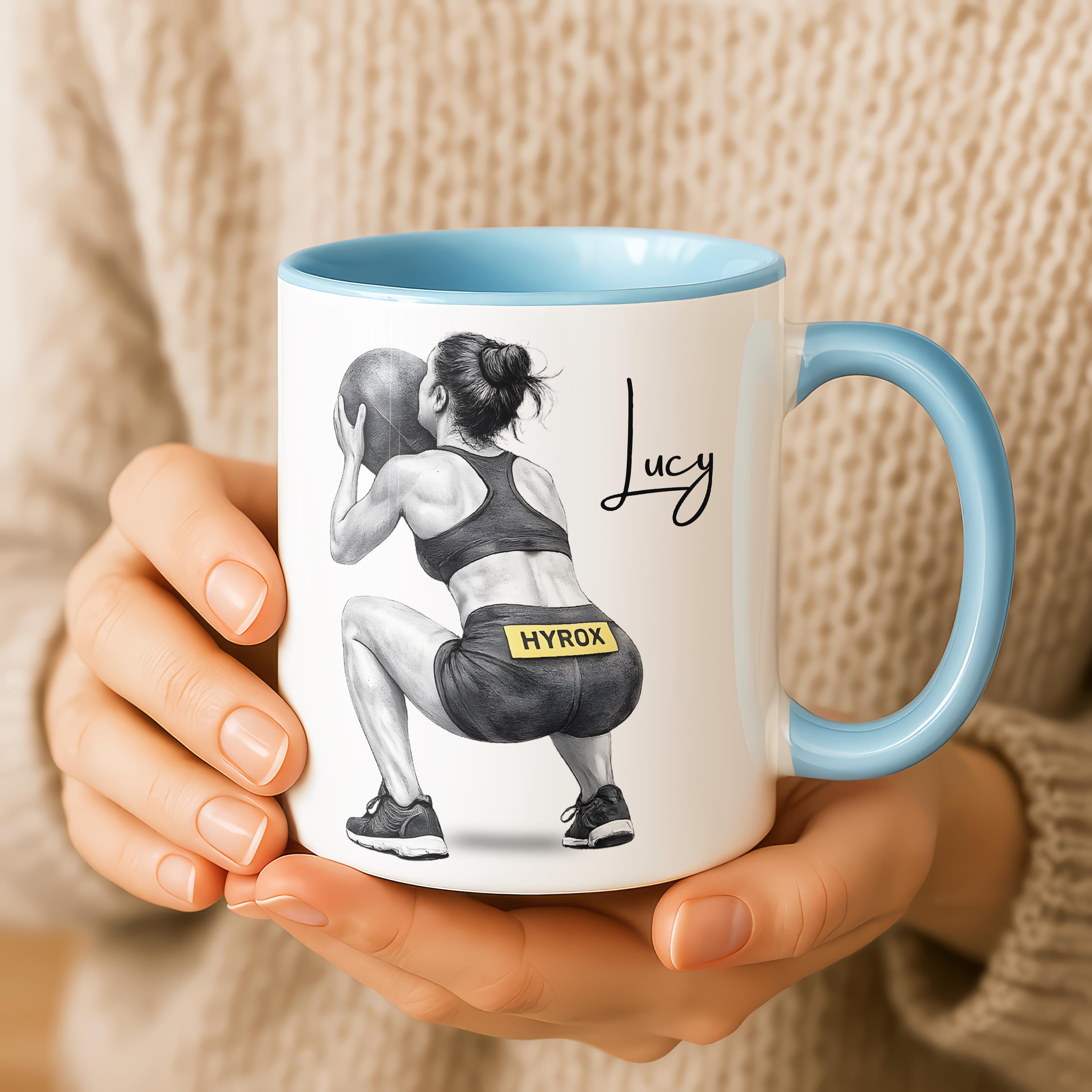 Personalised Hyrox Mug for Her, Custom Hyrox Present Gift, Cool Fitness ...