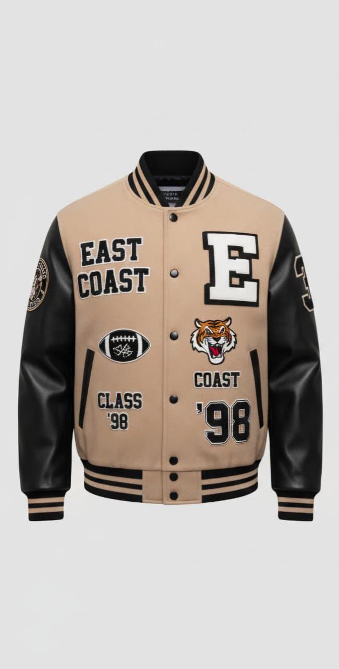East Coast Varsity Jacket – Tiger Letterman, Class of '98 - Etsy
