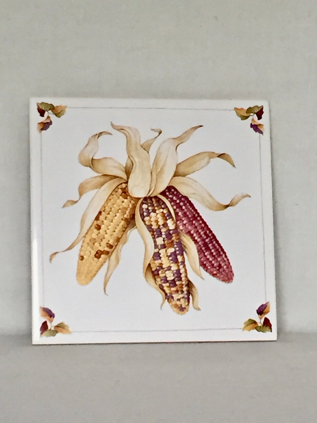 Shades of Autumn Corn Tile Avon 1984 - Etsy
