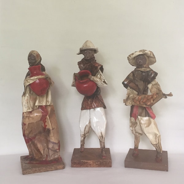 Paper Mache Mexican Figures - Etsy